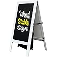 Amazon.com : Wind-Stable 40"x20" Chalkboard Sidewalk Sign with ...