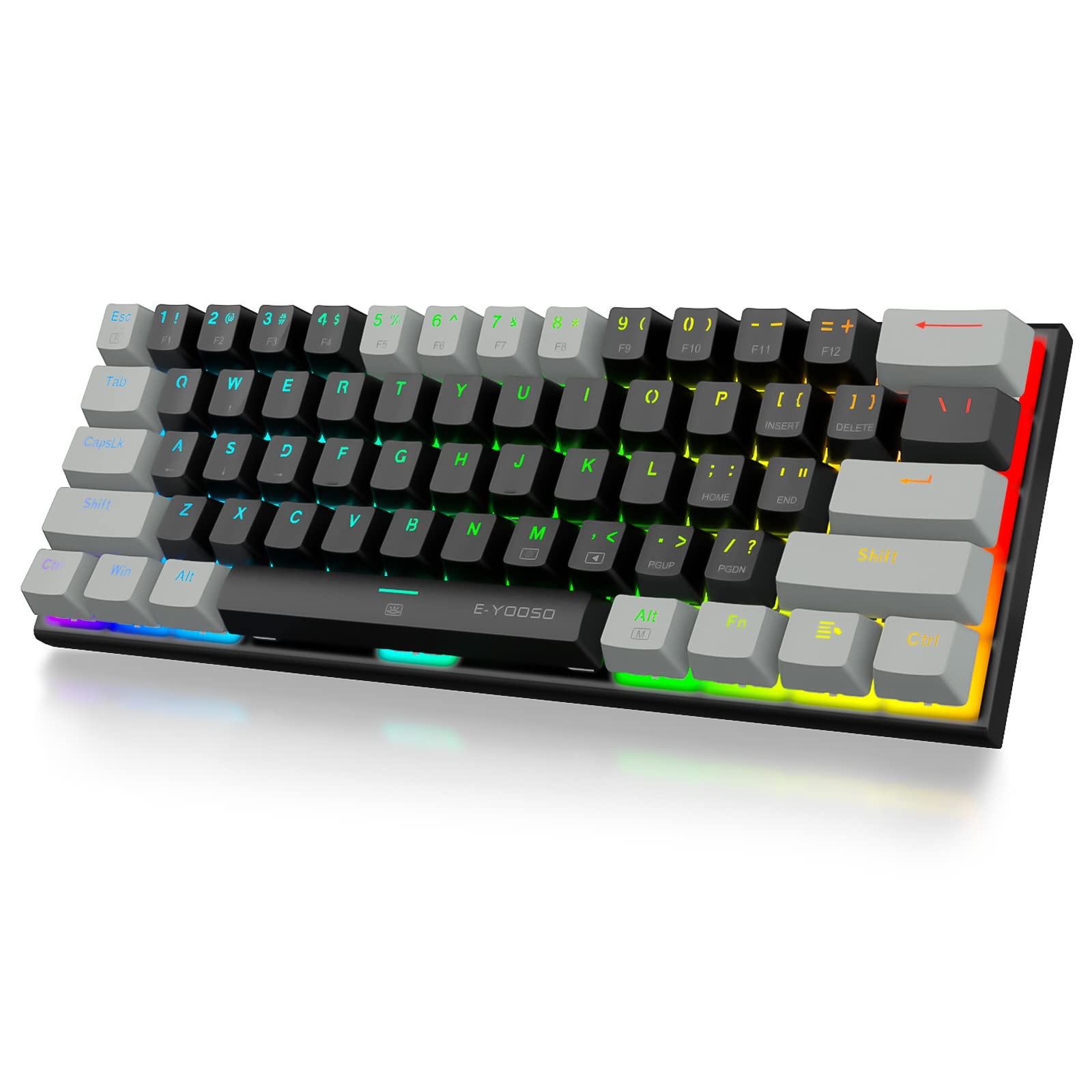 Mua E-YOOSO 60% Wired Mechanical Gaming Keyboard, RGB Backlit Ultra ...