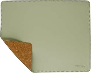 Amazon.com: Leather Mouse Pad - Wood Mouse Pad with Stitched Edge,PU ...