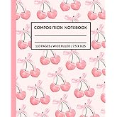 Amazon.com: Pink Coquette Composition Notebook: Wide Ruled Journal Cute ...