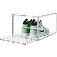 Amazon.com: ShoeShield Ultra All Clear Shoe Boxes Plastic Stackable ...