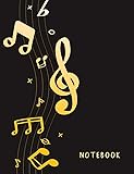 Notes: 120 Blank Lined Page Softcover Music Notes Journal, College ...