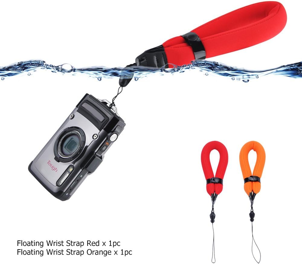 Amazon.com : 2 Pack Waterproof Camera Float Strap Compatible with ...