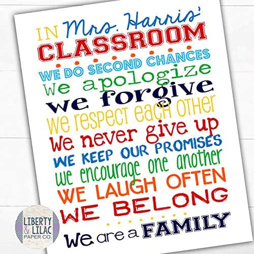 Amazon.com: In This Classroom - TEACHER GIFT - A Teacher's Promise to ...