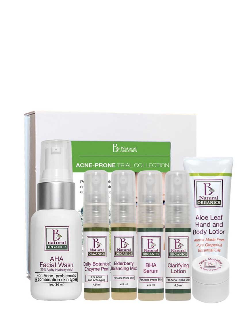 Amazon.com : Be Natural Organics Acne-Prone Trial Gift Collection (7 ...