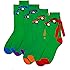 Amazon.com: Teenage Mutant Ninja Turtles Crew Socks (Set of 4 pairs ...