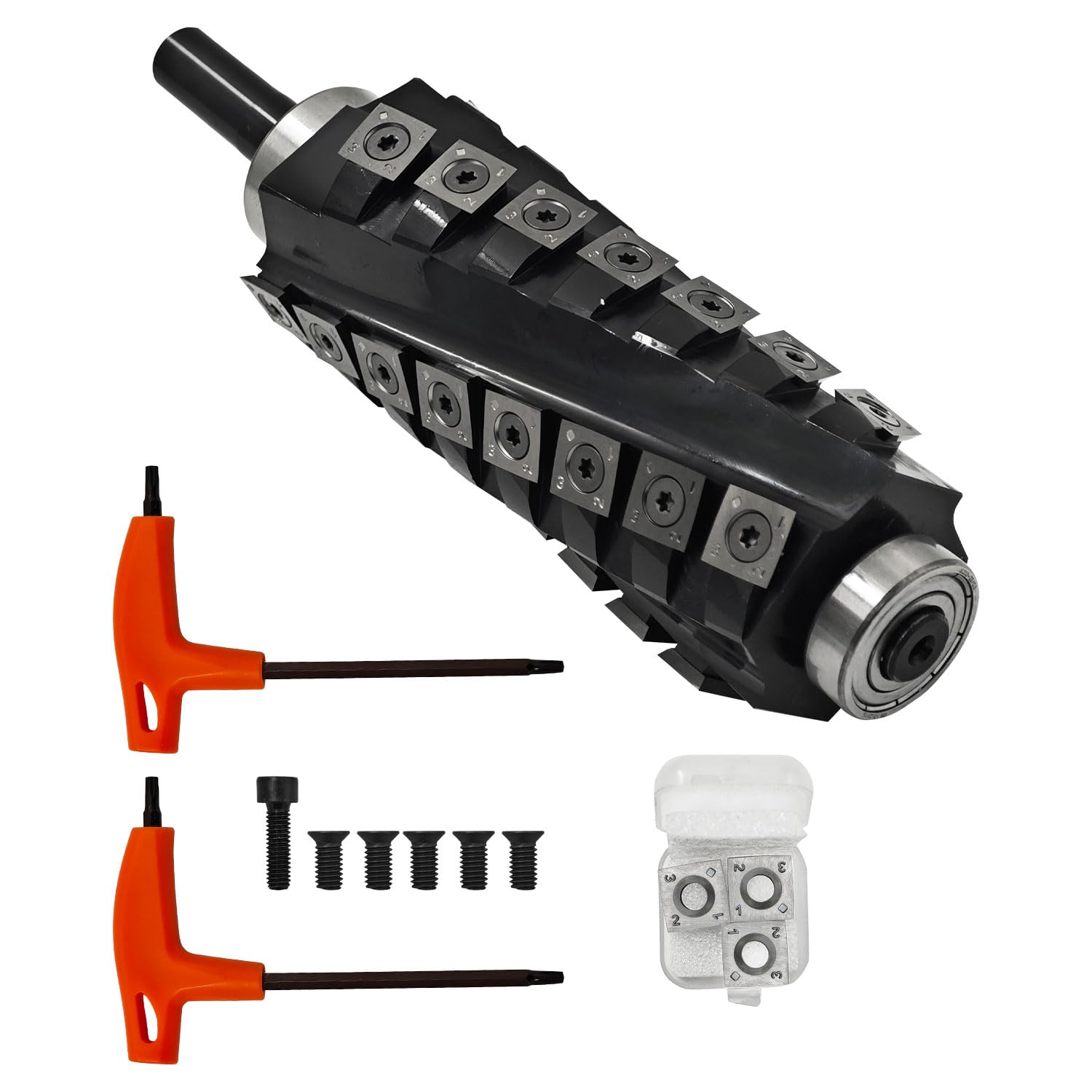 6-Inch Helical Spiral Cutterhead for Jet 6" Jointer, 4-Row, 30 Tungsten ...