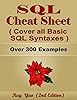 SQL Cheat Sheet, Cover all Basic SQL Syntaxes, Quick Reference Guide by ...
