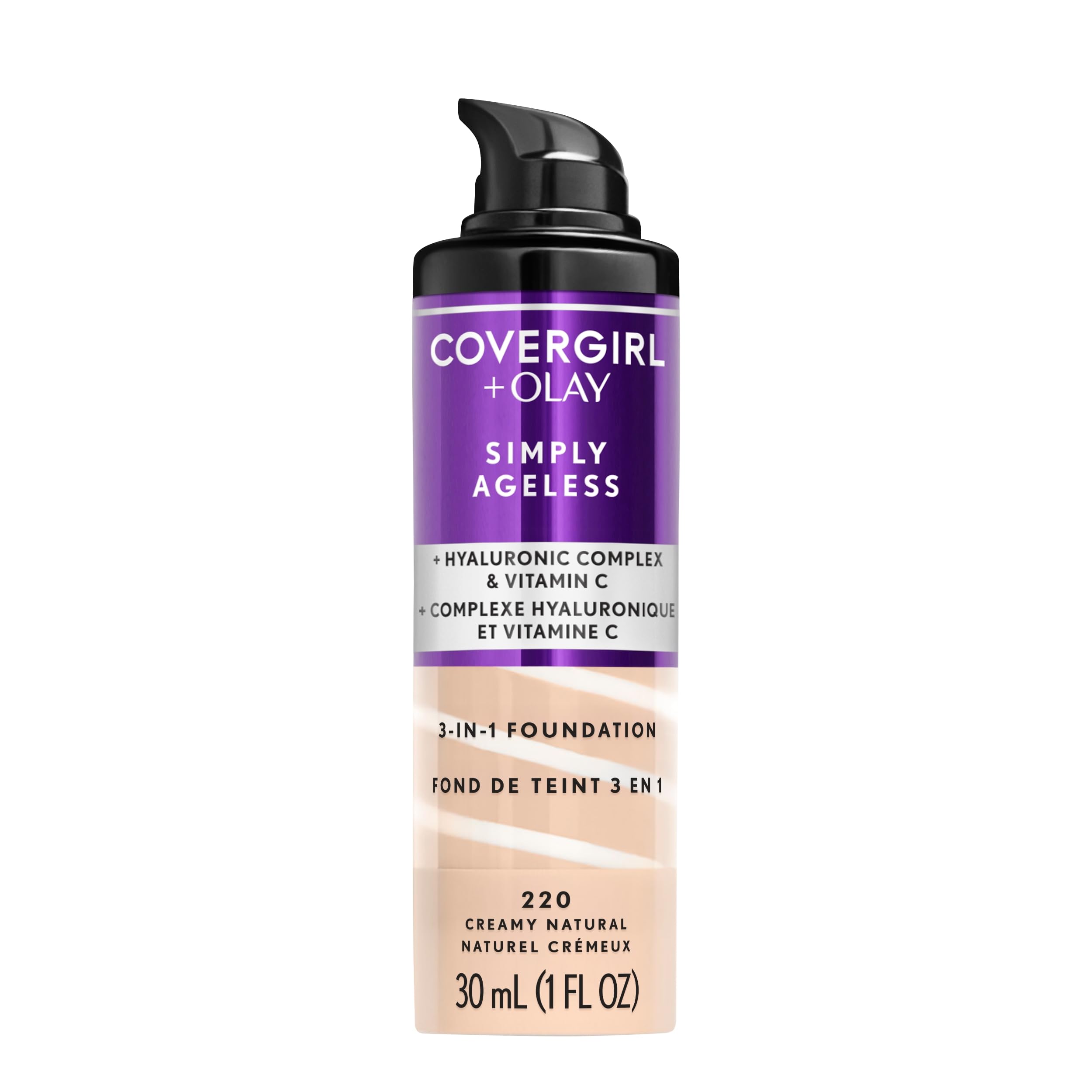 COVERGIRL & Olay Simply Ageless 3-in-1 Liquid Foundation, Matte Finish ...