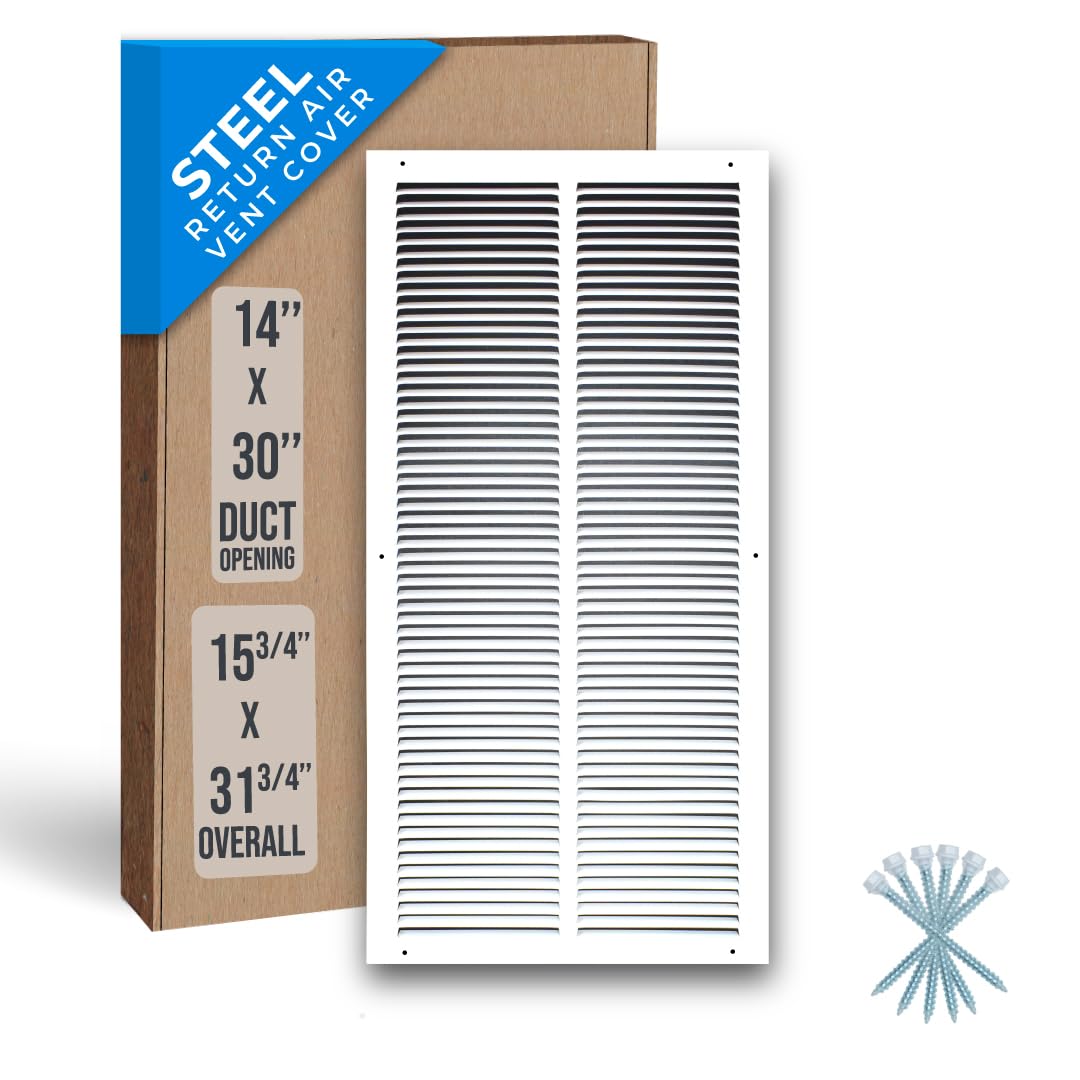 Fits 14x30 Duct Opening | Steel Return Air Grille by Handua | Vent ...