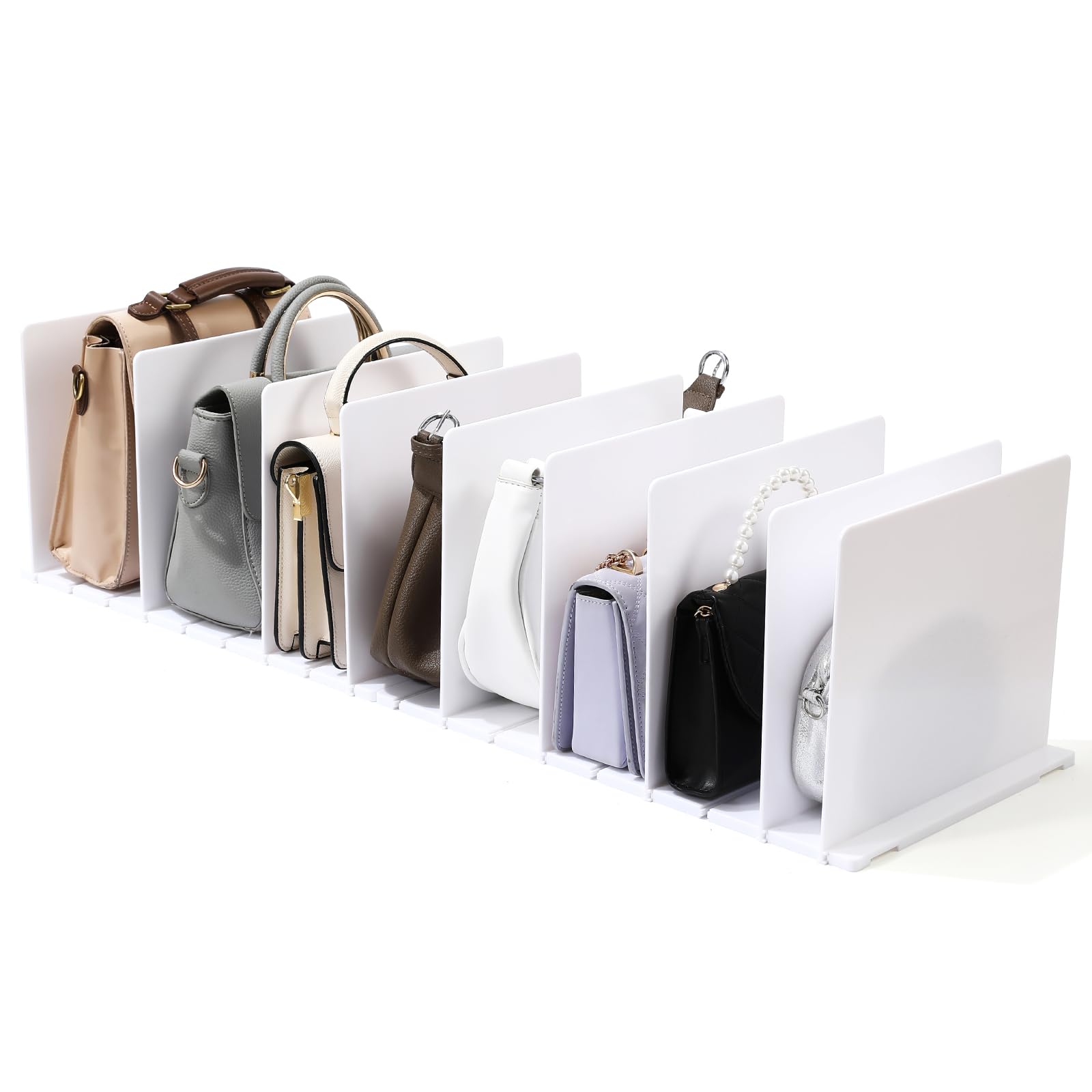 TaoQ C Bag & Purse Organizer for Closet, 2 Pack Adjustable Shelf ...