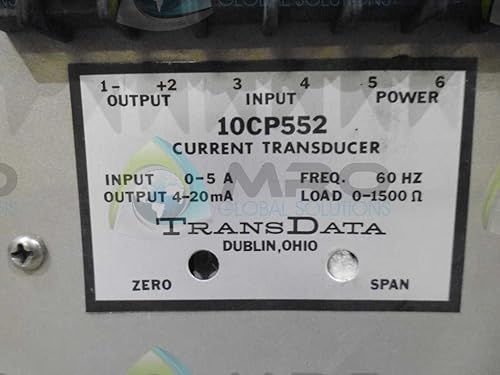 TransData 10CP552 Current 1 Element 4-20mA Output Transducer 5 ...