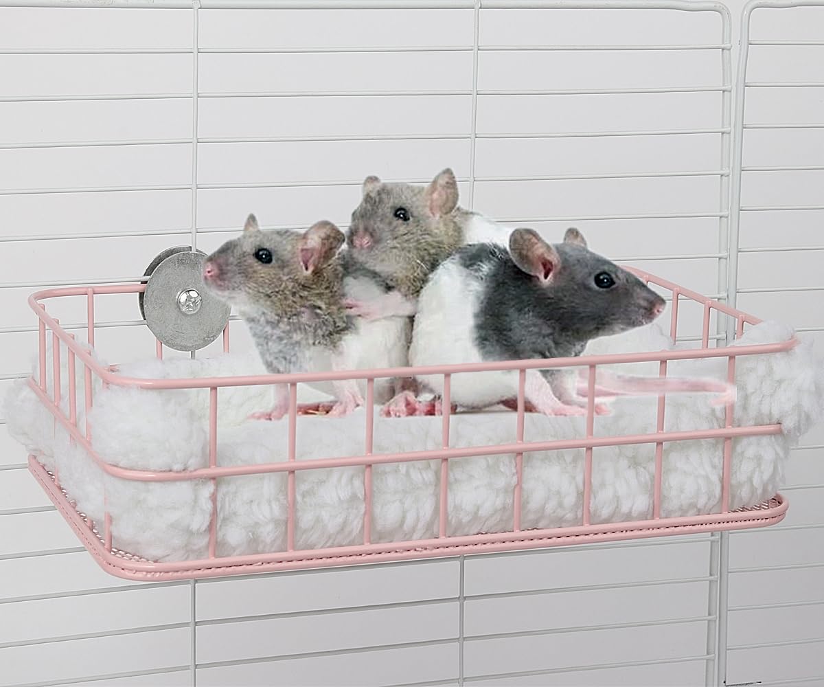 WOLEDOE Rat Metal Cage Platform, Chinchilla Toys and Cage Accessories ...