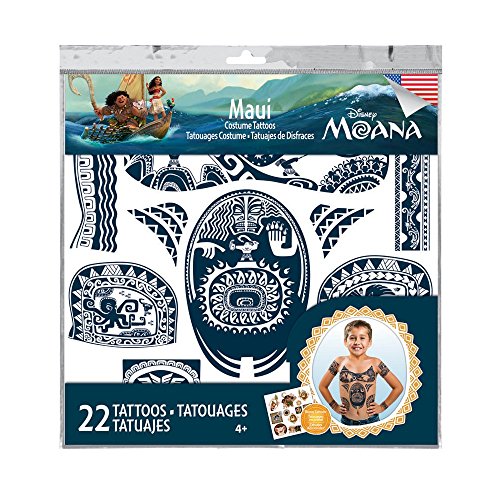 Disney Moana Maui Tattoos - 22 Assorted Temporary Tattoos | Guatemala ...