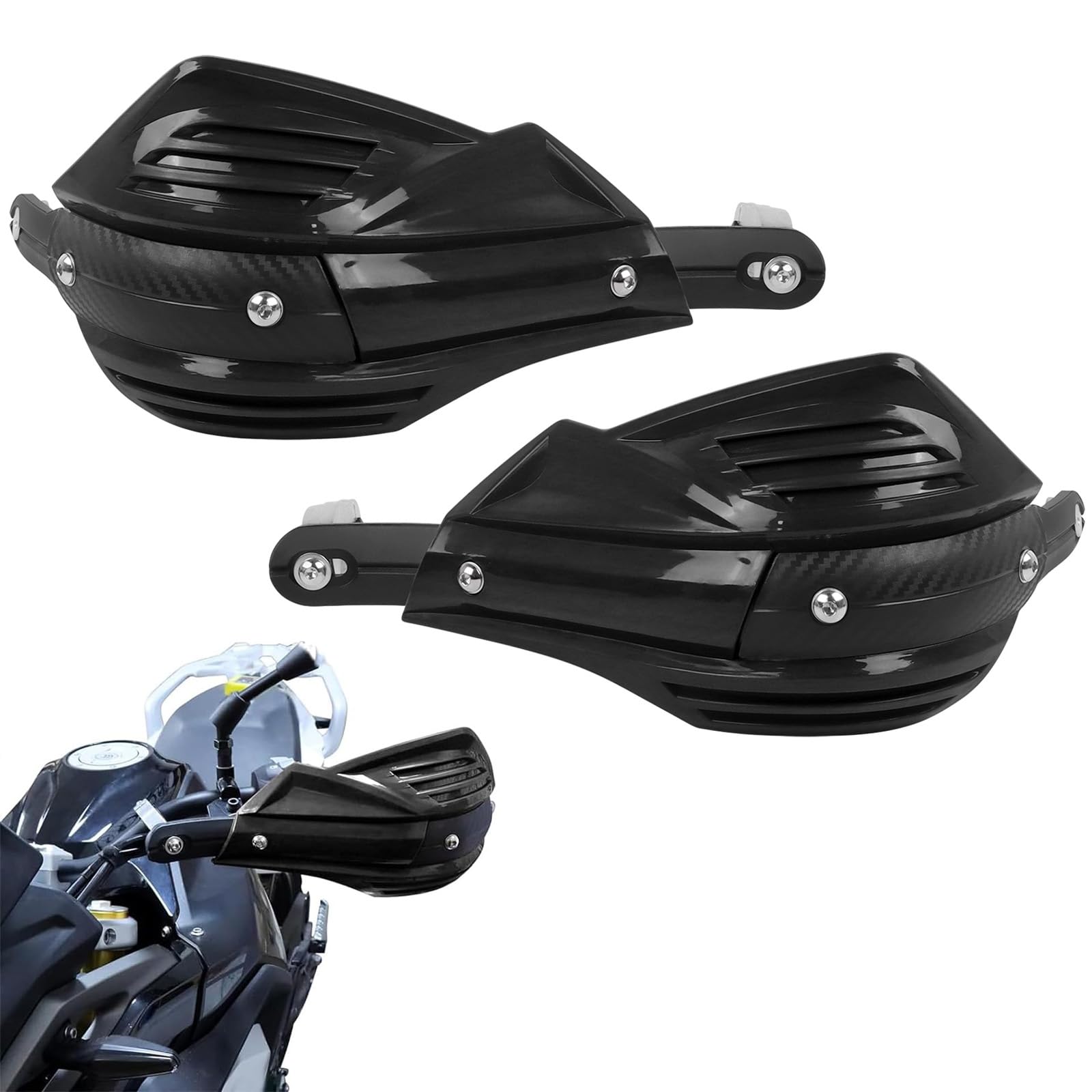 KKZOL Universal Dirt Bike Handguards 7/8" 22mm and 1 1/8" 28mm ...