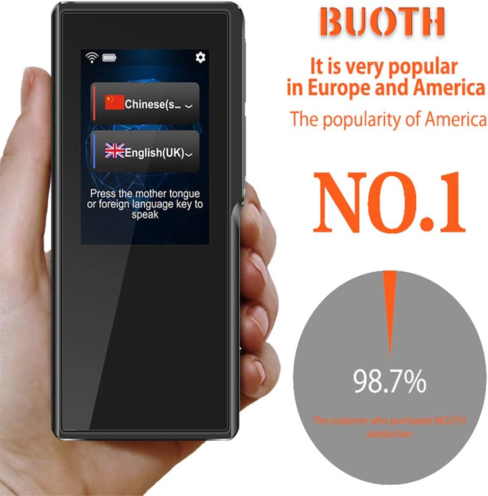 Buoth AI Smart Language Translator Device with 2.4 Inch High Definition ...