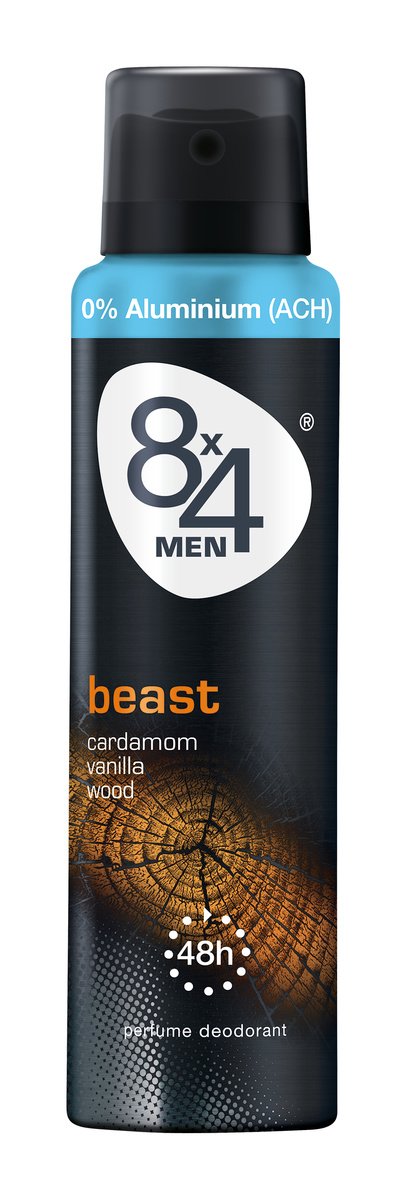 8x4 Men Deo Beast Spray, ohne Aluminium, 6er Pack (6 x 150 ml): Amazon.de: Beauty