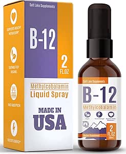 Amazon.com: Vitamin B12 Liquid - Methylcobalamin B12 Spray - Vegan ...