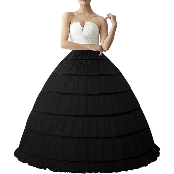 Plus Size Crinoline White 6 Hoop Petticoat For Wedding Ball Gown Prom ...
