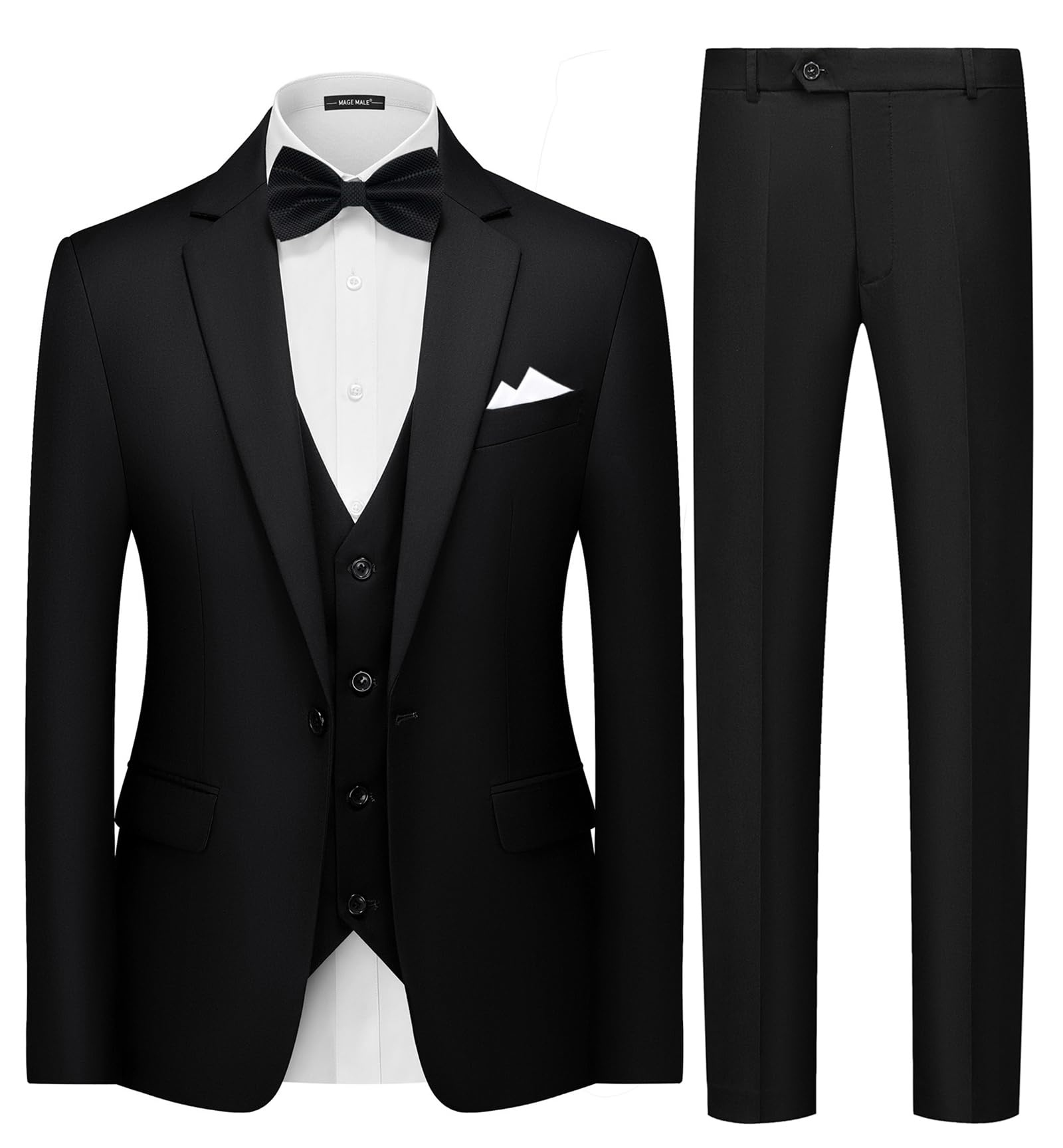 Mua MAGE MALE Mens 3 Piece Suits Slim Fit Tuxedo Suit Set Soild Prom ...