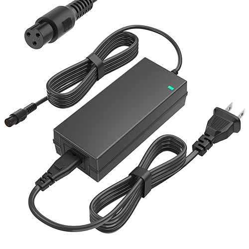 Jucuwe 42V 2A Power Adapter Powerfast 3-Prong Connector for 36V Sports ...