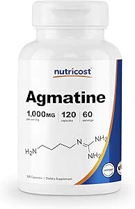 Amazon.com: Nutricost Agmatine Sulfate 1000mg, 120 Capsules - Gluten Free, Non GMO, 500mg Per ...