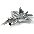 Amazon.com: SEBUNAS 1:100 Scale F-22 Raptor Fighter Jet Quick Build ...