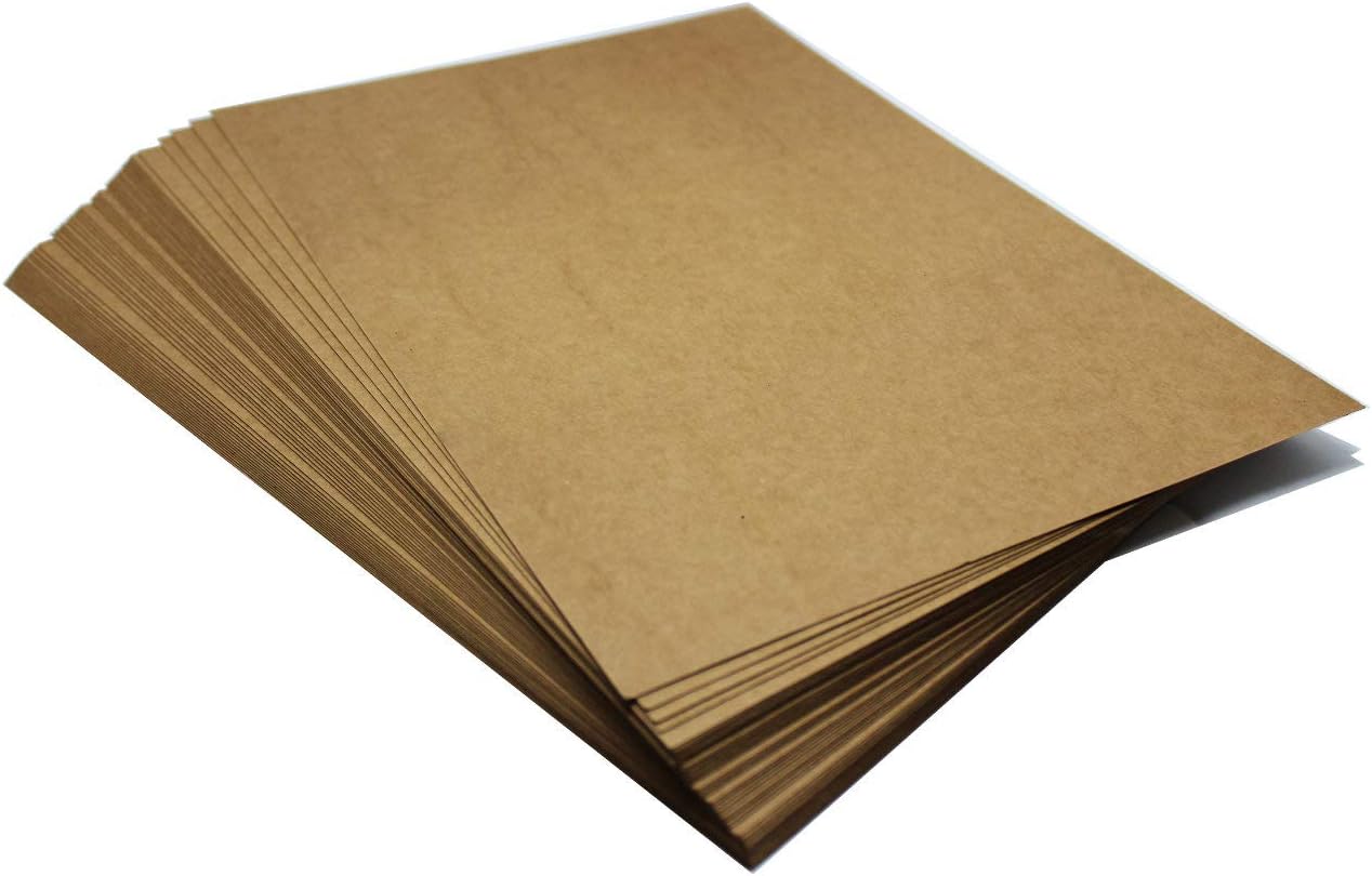 Threeet 50 Blatt Kraftpapier, DIN A4, bedruckbar, Retro, Vintage ...