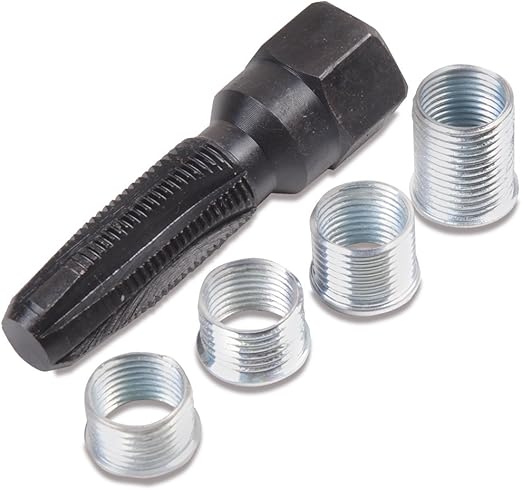 14mm Spark Plug Cylinder Head Rethread Tap Reamer and Inserts Helicoil ...