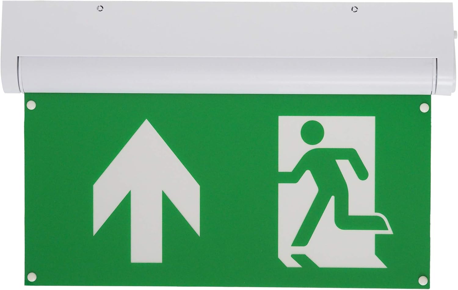 LED Emergency 4 in 1 Exit Sign – Recessed/Hanging/Surface/Vertical + 4 ...