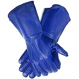 Medieval Renaissance Gauntlet leather cosplay gloves long arm cuff at ...