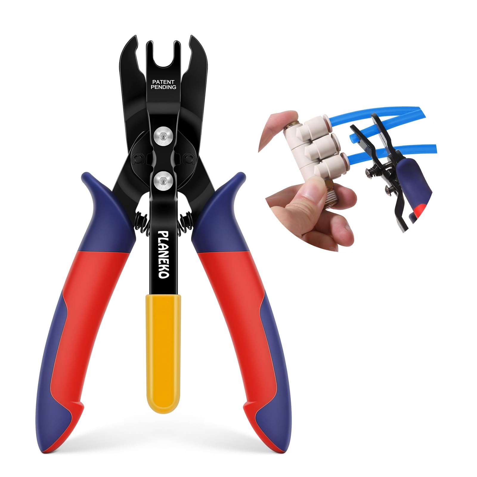 PLANEKO Air Line Pliers Push to Connect Fitting Disconnect Tool for 1/4 ...