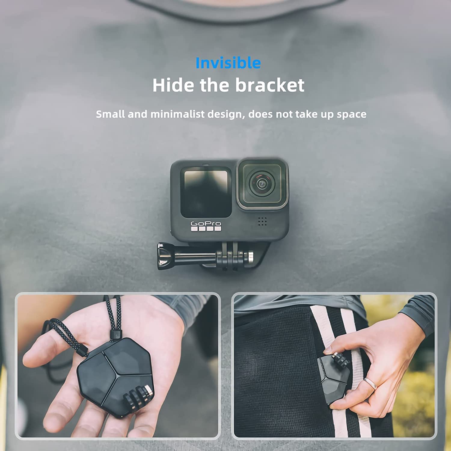 Mua REYGEAK Magnetic Neck Mount for GoPro, Adjustable POV Chest ...
