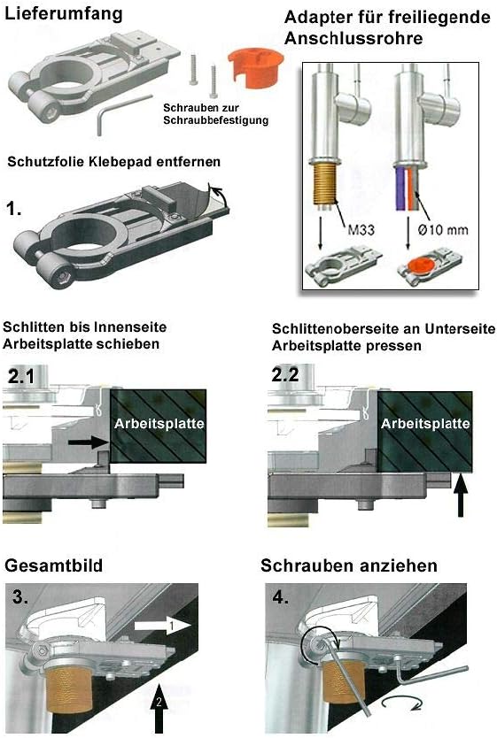 FRANKE 113515300 Tap Brace, Red Grey – BigaMart