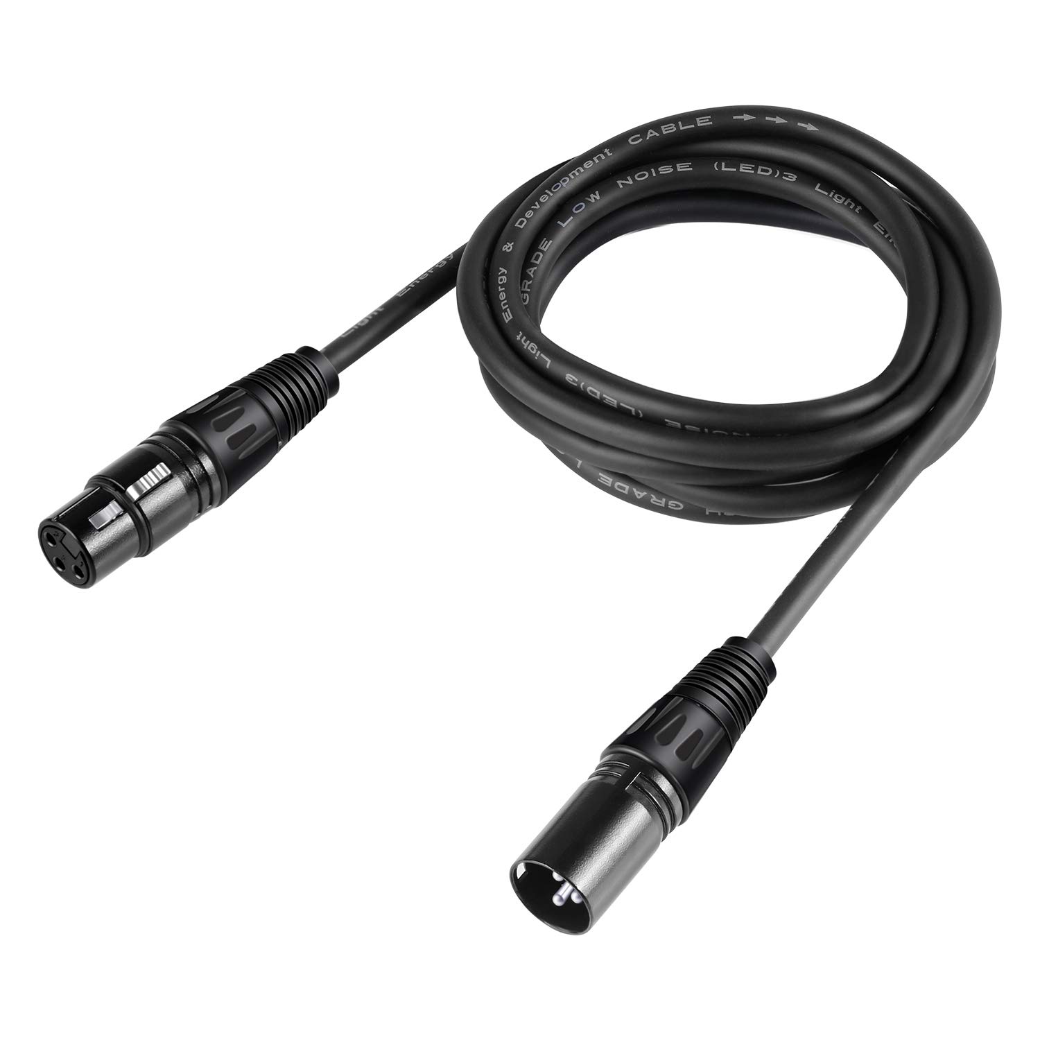 Neewer 6 5 Foot 2 Meters DMX Stage Light Cables Wires With 5 Pin
