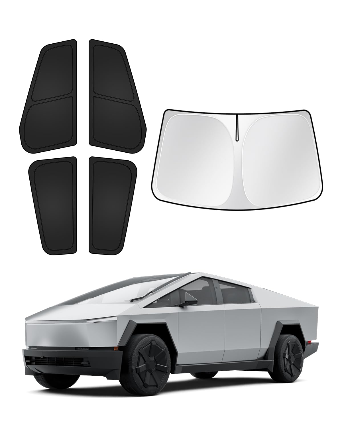 Canvcle Sunshades for Tesla Cybertruck 2023-2024 2025 Accessories ...
