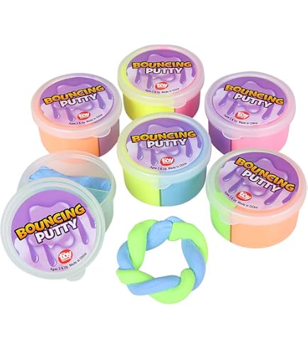 Stress Relief Putty Barry Owens Rainbow High Bouncing Putty Bucket - 14 ...