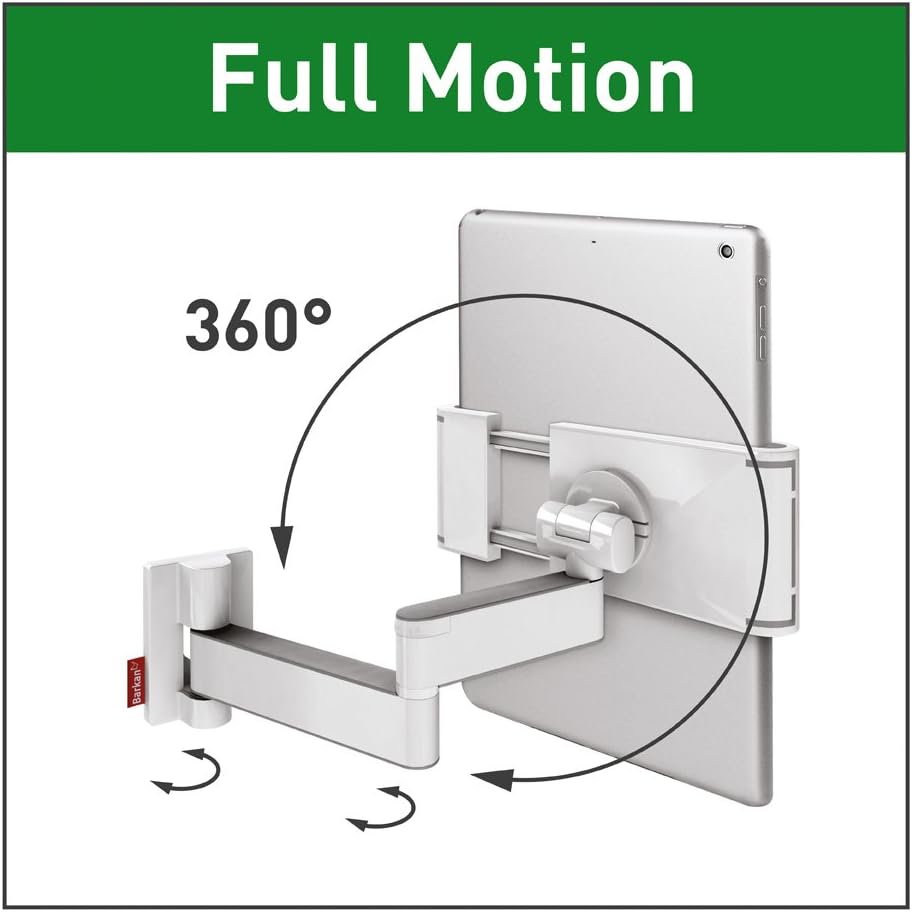 Barkan Tablet Mount Holder for 7 – 12 inch Devices, Full Motion ...