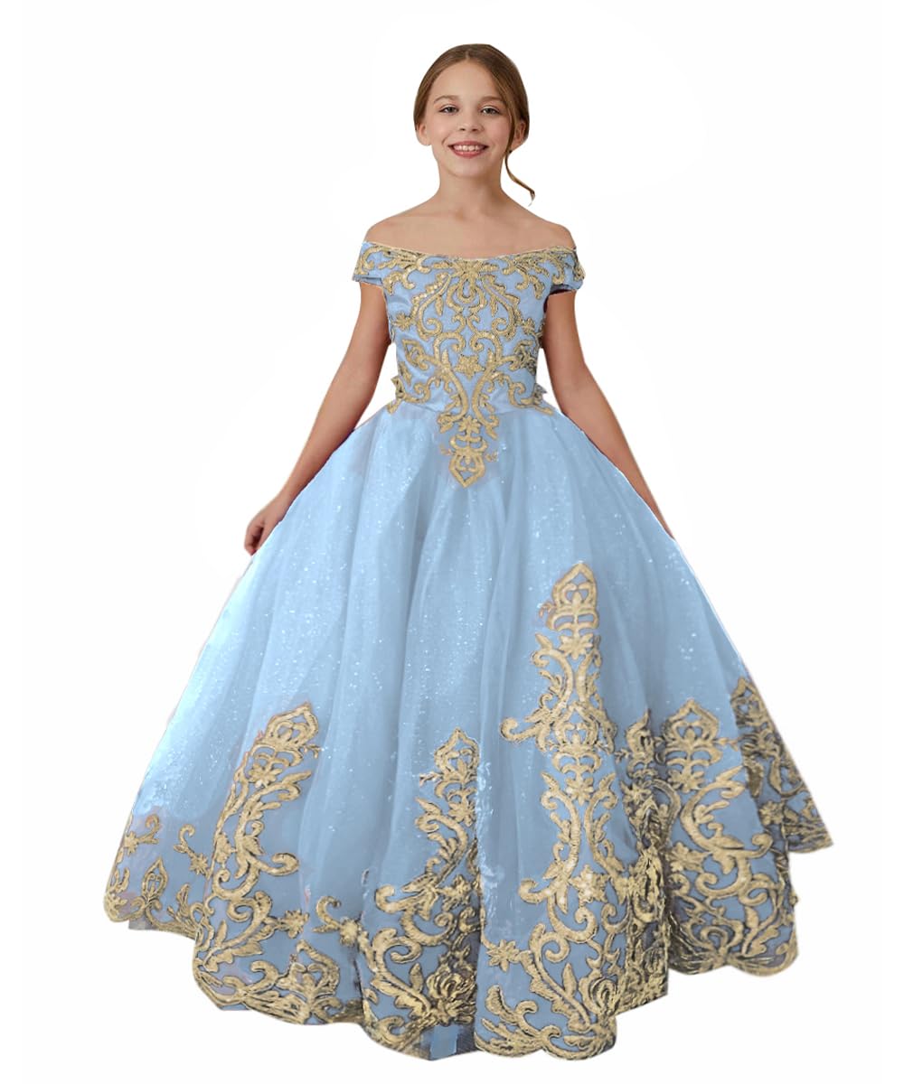 ABAO SISTER Flower Girls Princess Pageant Dreses Party Prom Puffy Ball ...