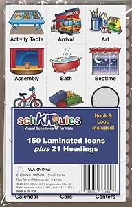Amazon.com : SchKIDules Visual Schedule Icons : 171 Laminated Cards ...