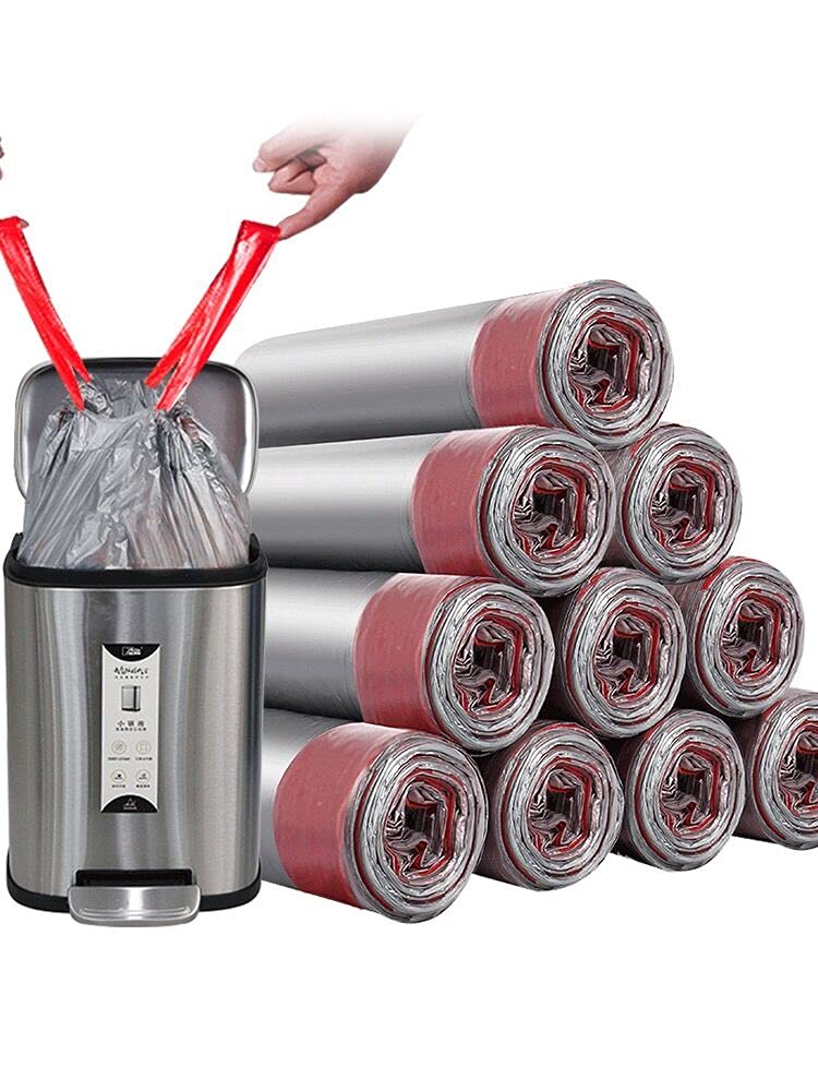 Trash Bag Drawstring Garbage Bags - Thicken RONYMARX Bathroom Trash can ...
