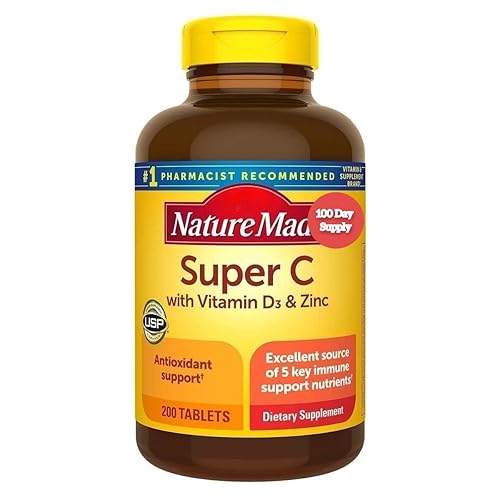 Generic Nature Made Super C with Vitamin D3 and Zinc, 200 Tablets ...