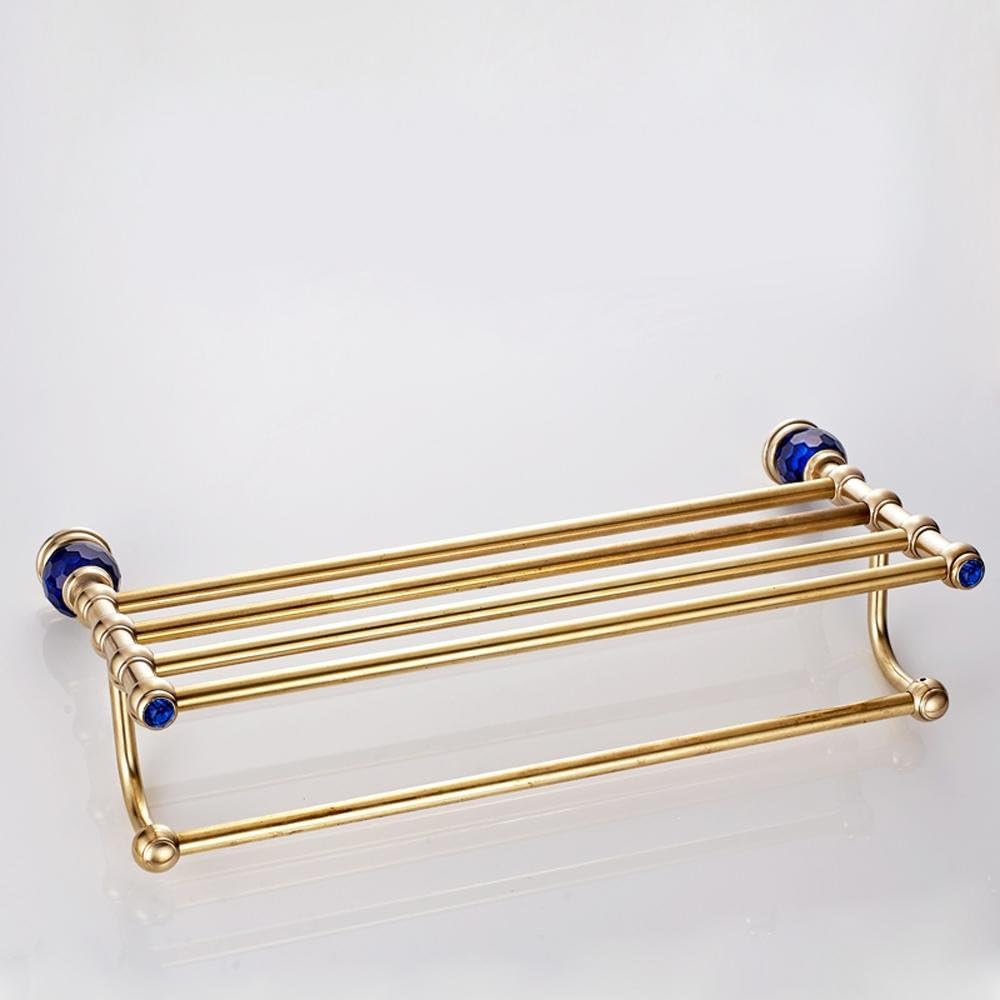 Amazon.com: SSBY European-style solid brass Towel rack, bathroom ...