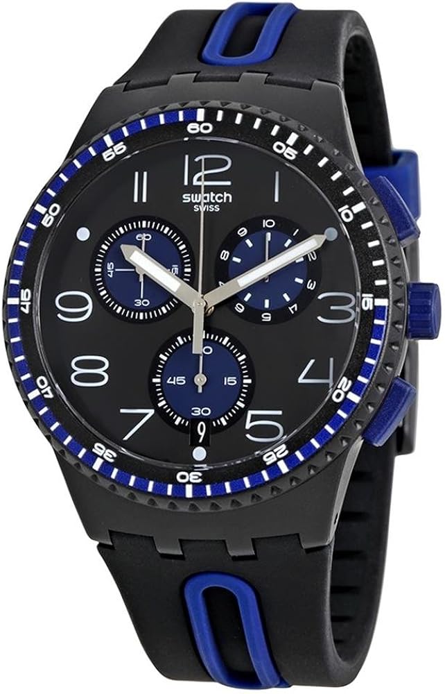 Swatch Montre Homme Digitale Quartz avec Bracelet en Silicone – SUSB406 ...