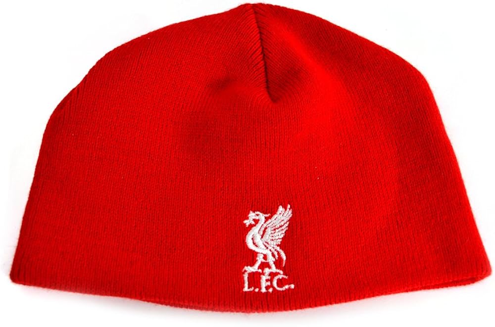 Liverpool FC Red White Childs Infants Toddlers Kids Beanie Hat Cap ...