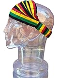 MM Rasta Visor Beanie Skull Cap Stripe Jamaica Reggae Black at Amazon ...