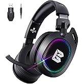 Amazon.com: BENGOO Wireless Gaming Headset for PS5, PS4, PC, Switch ...