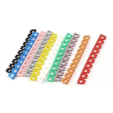 Kabelmarkierungen Etiketten - TOOGOO(R)Ziffern 0-9 sortiert Farbe ...