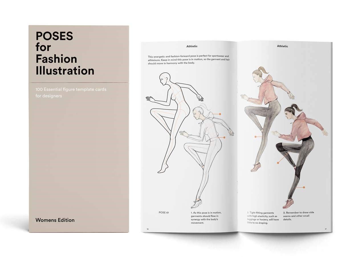 Mua Poses for Fashion Illustration (Card Box): 100 essential figure ...