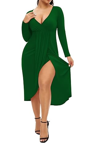 Plus Size Club Dresses for Women Party Night Bodycon Prom Ball Gown ...